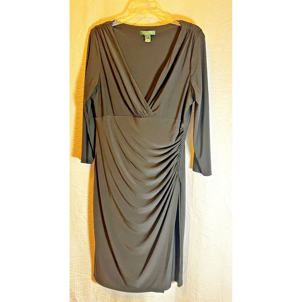 Lauren Ralph Lauren | Dresses | Lauren Ralph Lauren Women Mock Wrap ...